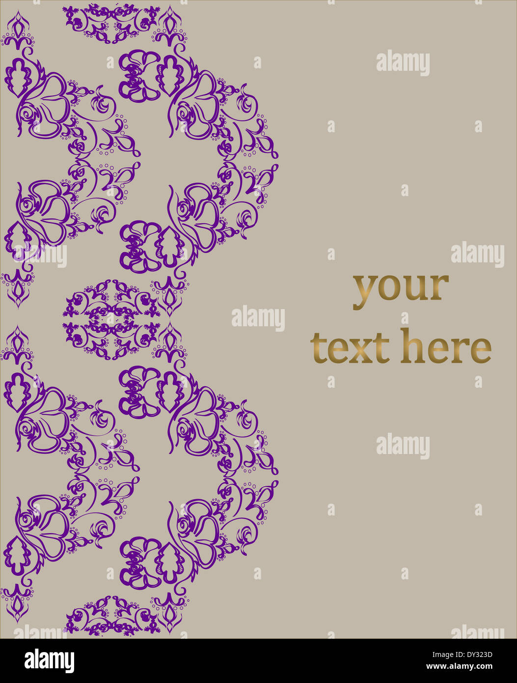 Vintage greeting cards in Victorian style Stock Photo - Alamy