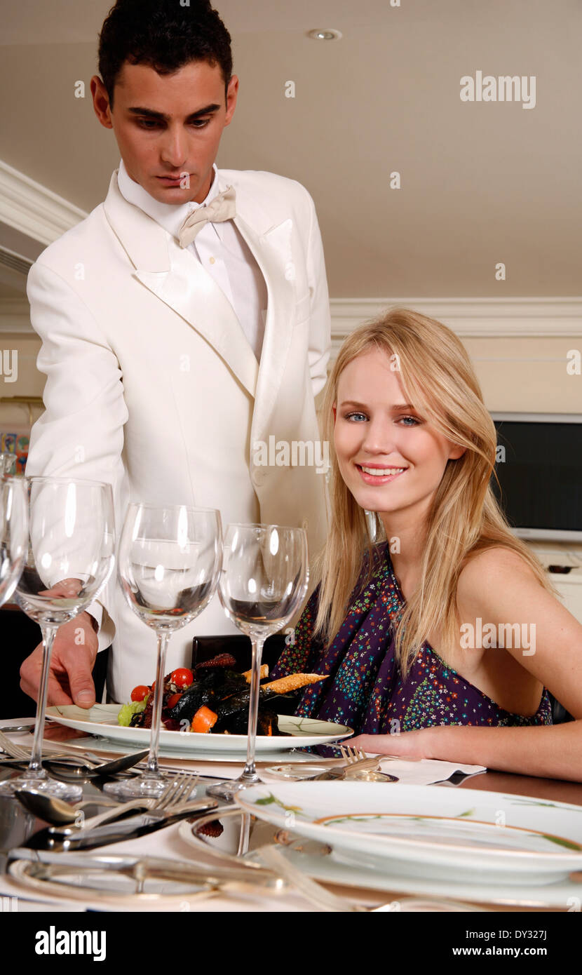 Luxury home man woman guest hi-res stock photography and images - Alamy