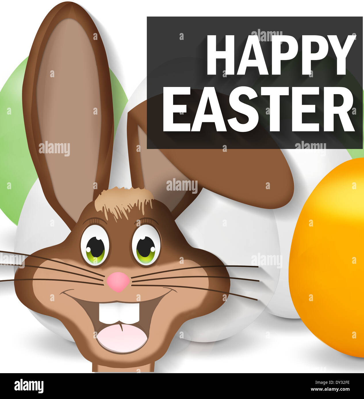 easter bunny happy Stock Photo - Alamy