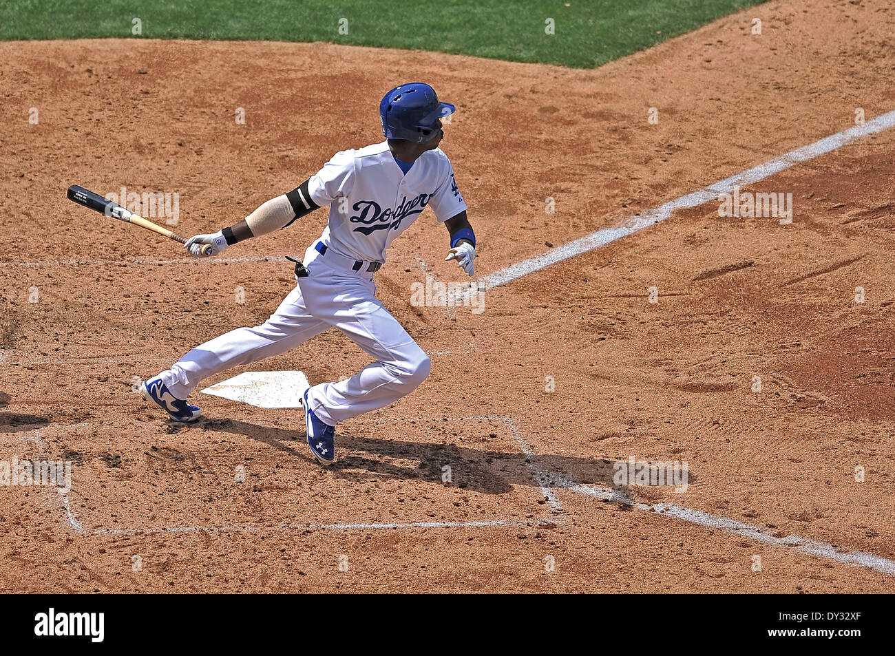 Los Angeles, CA, USA. 4th Apr, 2014. Los Angeles Dodgers second baseman ...