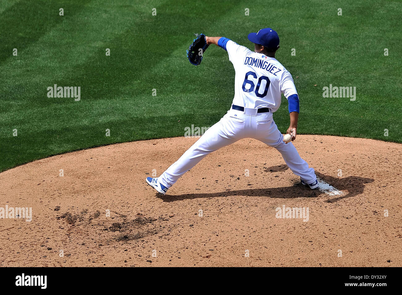 Los Angeles, CA, USA. 4th Apr, 2014. Los Angeles Dodgers relief pitcher ...