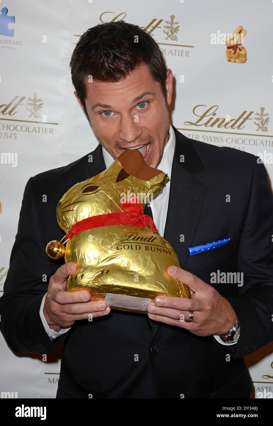 New York, NY, USA. 4th Apr, 2014. Nick Lachey at a public appearance for Fifth Lindt Gold Bunny ...