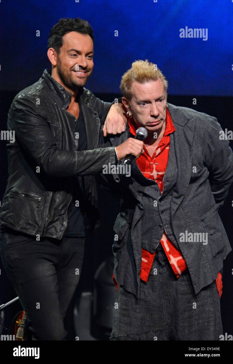 New York, NY, USA. 4th Apr, 2014. Ben Forster, John Rotten Lydon in ...