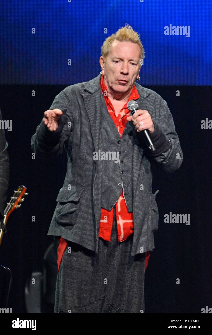 New York, NY, USA. 4th Apr, 2014. John Rotten Lydon in attendance for ...