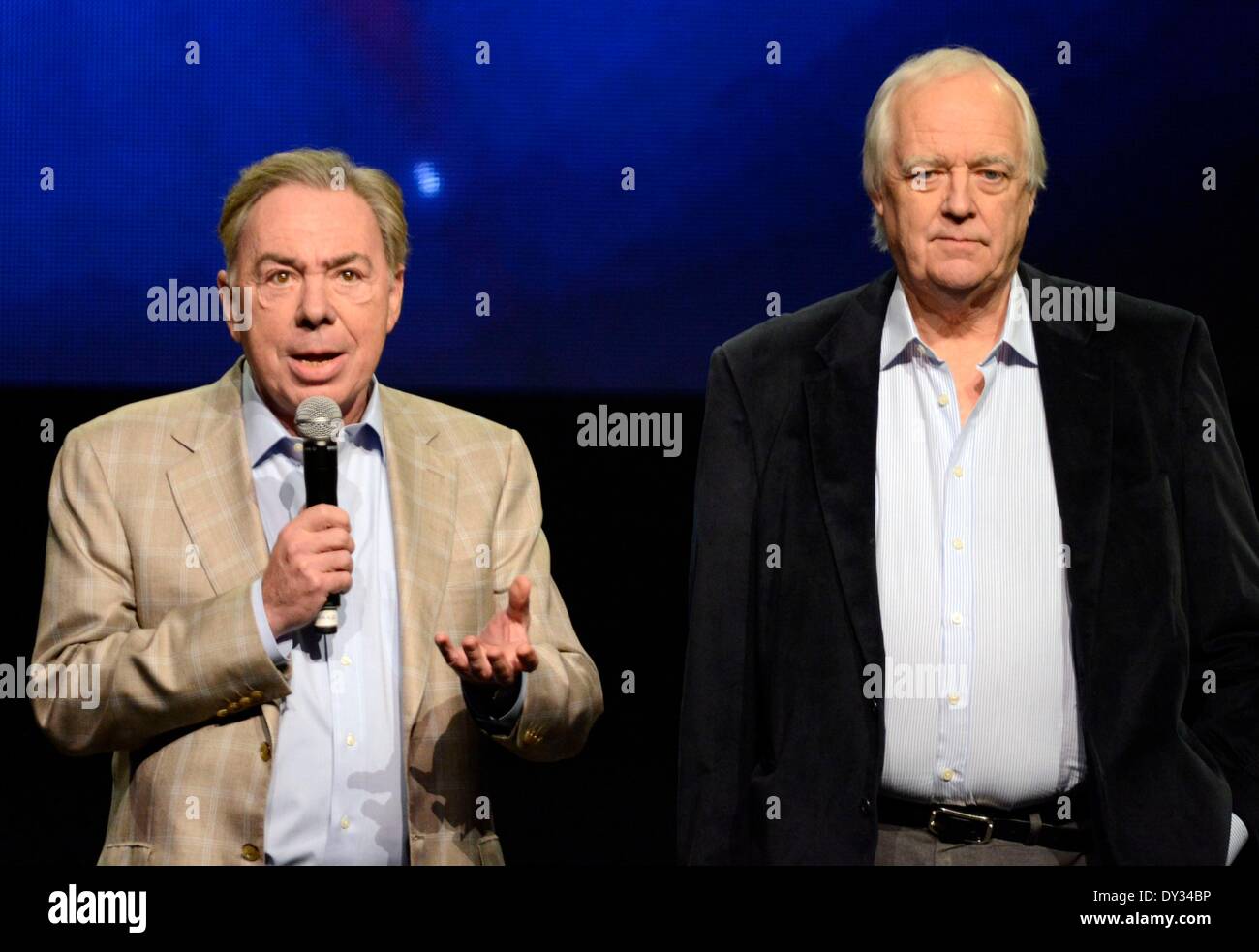 New York, NY, USA. 4th Apr, 2014. Andrew Lloyd Webber, Tim Rice in ...