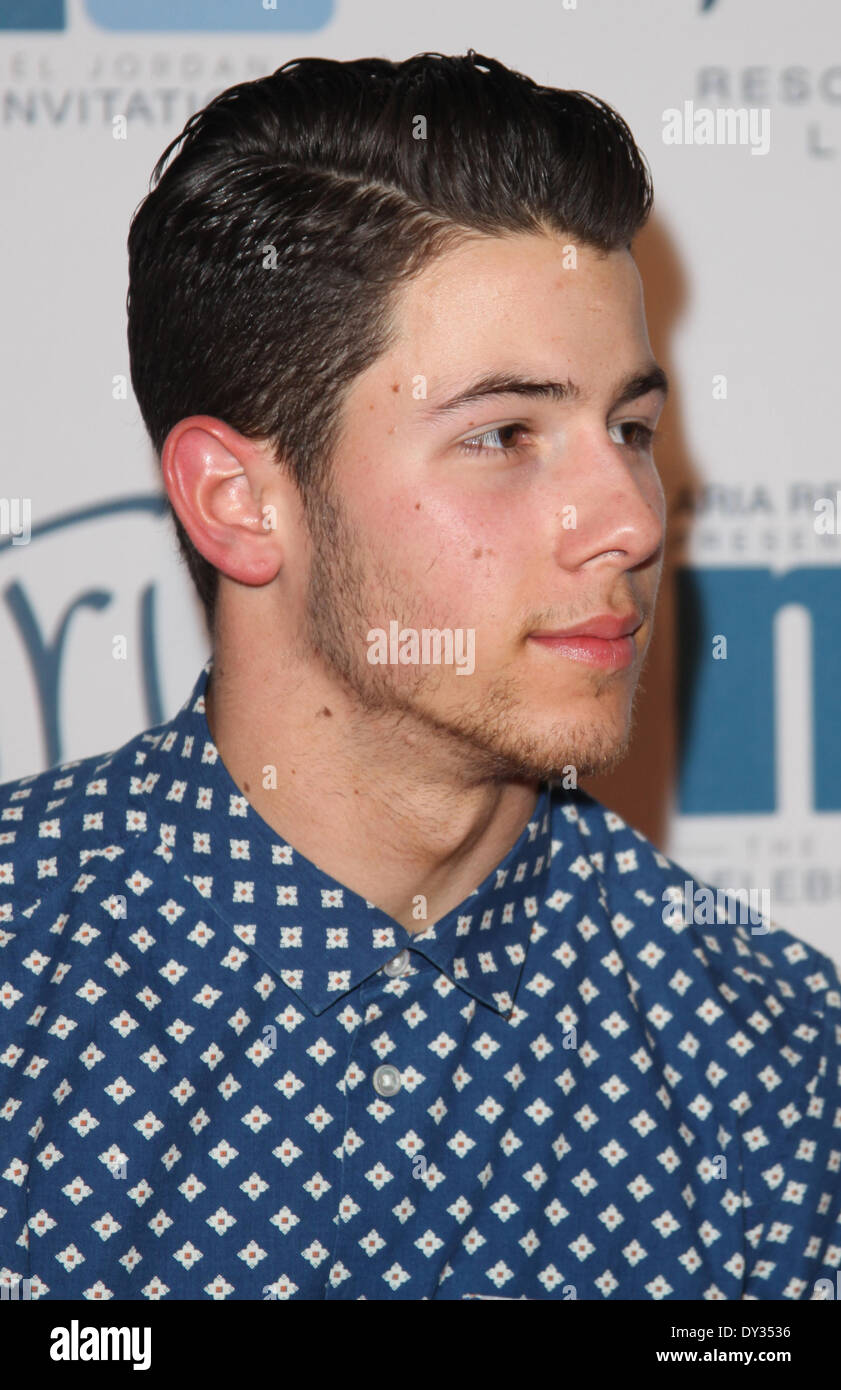 Las Vegas, Nevada, USA. 4th Apr, 2014. Singer Nick Jonas attends ...