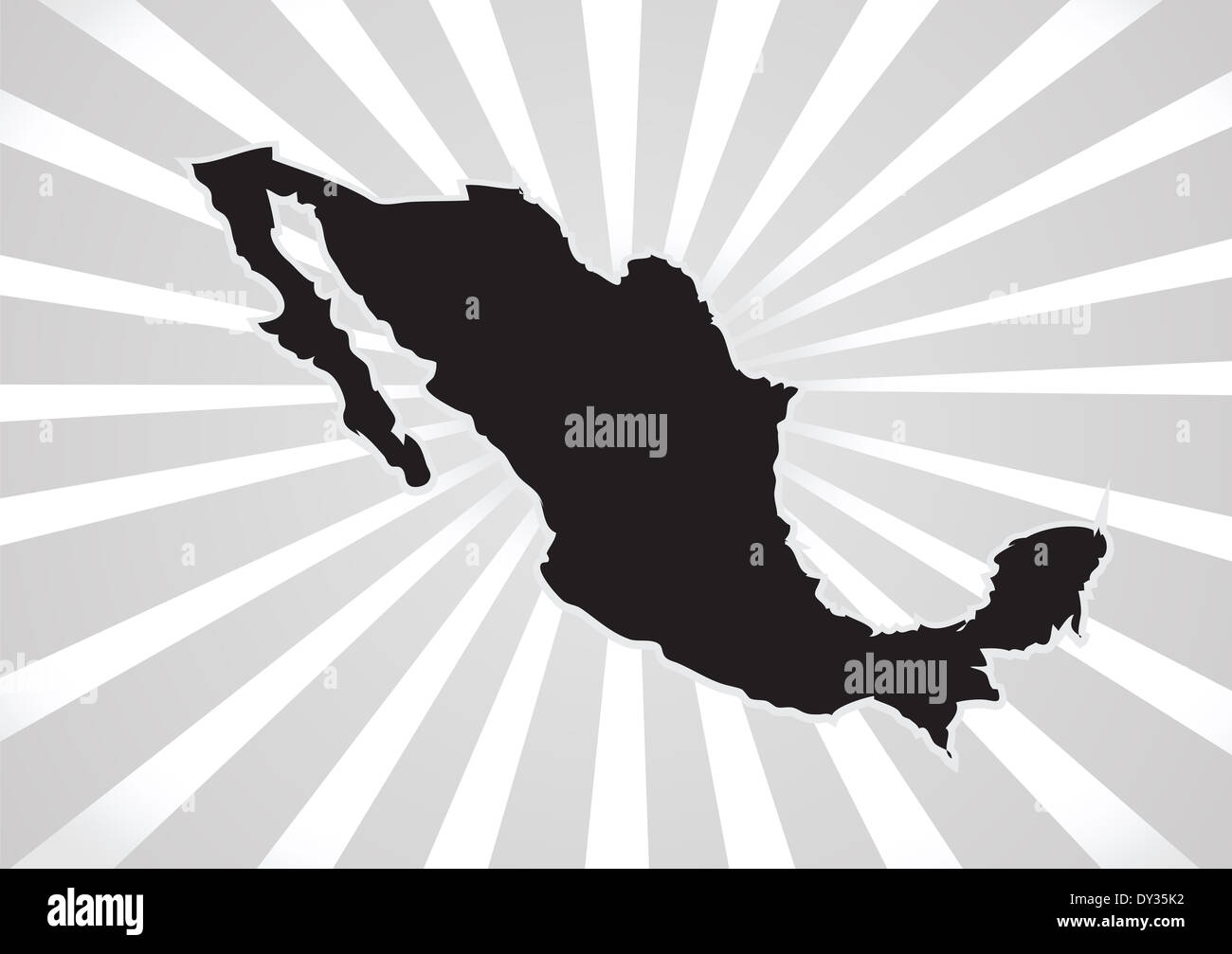 map of Mexico Decorative idea design Stock Photo - Alamy