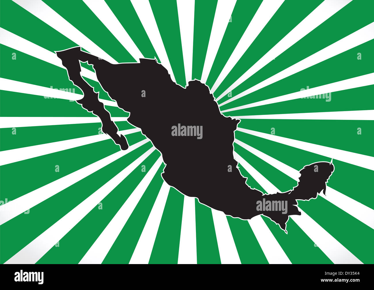 map of Mexico Decorative idea design Stock Photo - Alamy