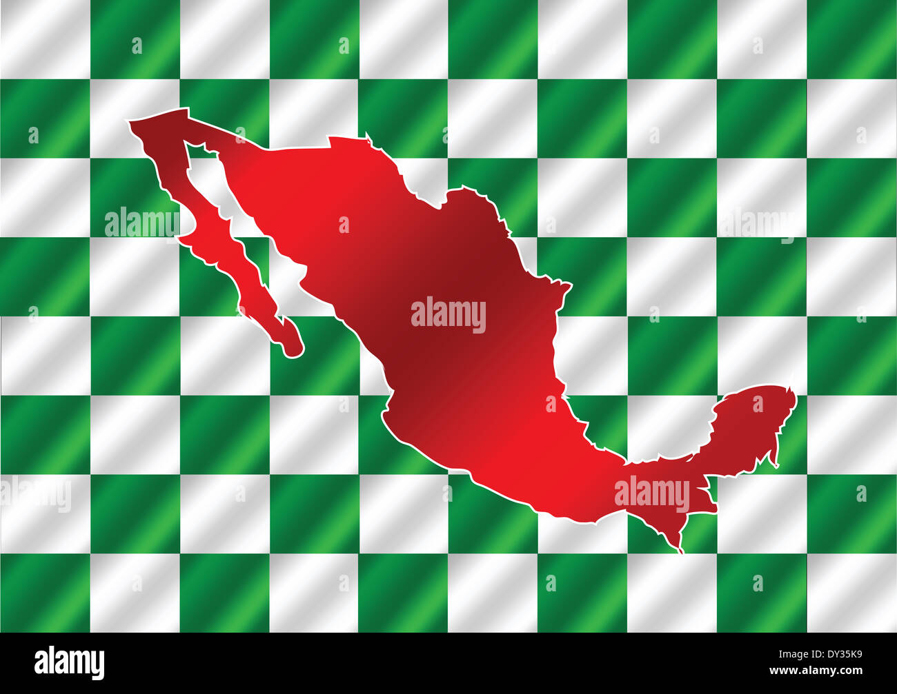 map of Mexico Decorative idea design Stock Photo - Alamy