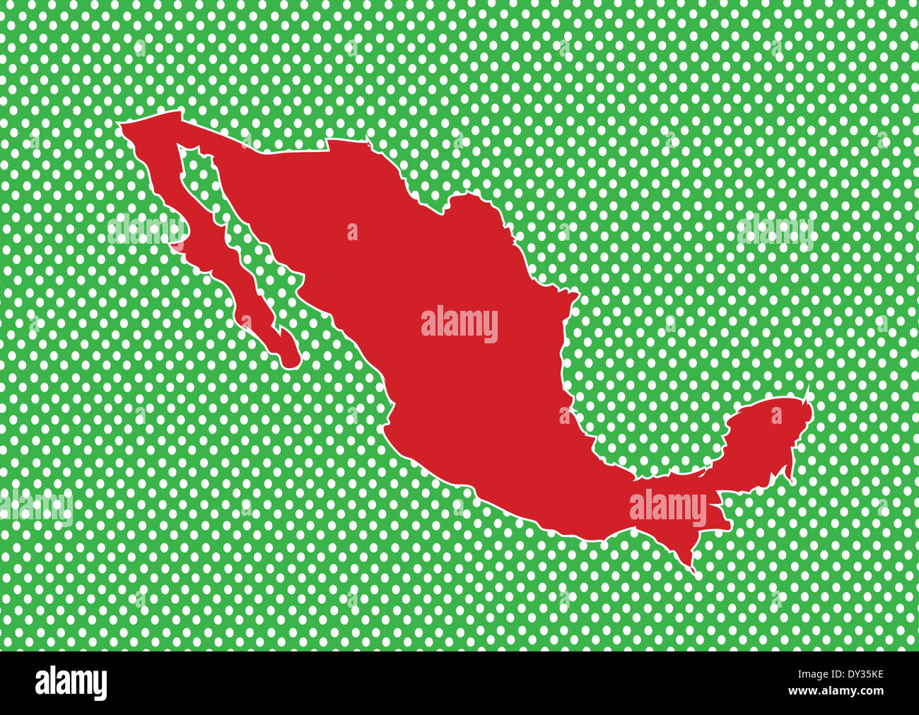 map of Mexico Decorative idea design Stock Photo - Alamy