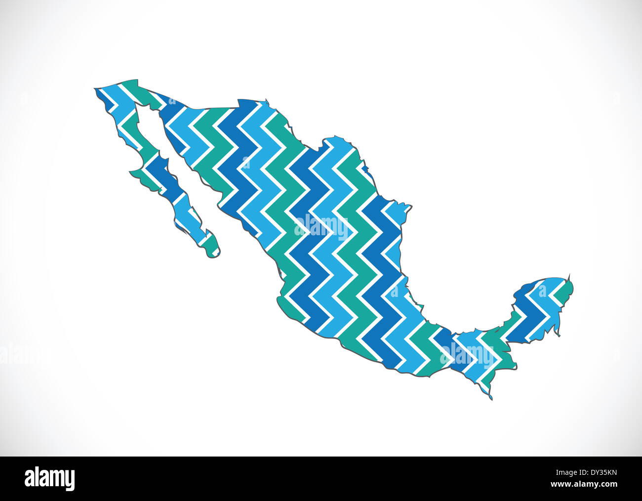 map of Mexico Decorative idea design Stock Photo - Alamy