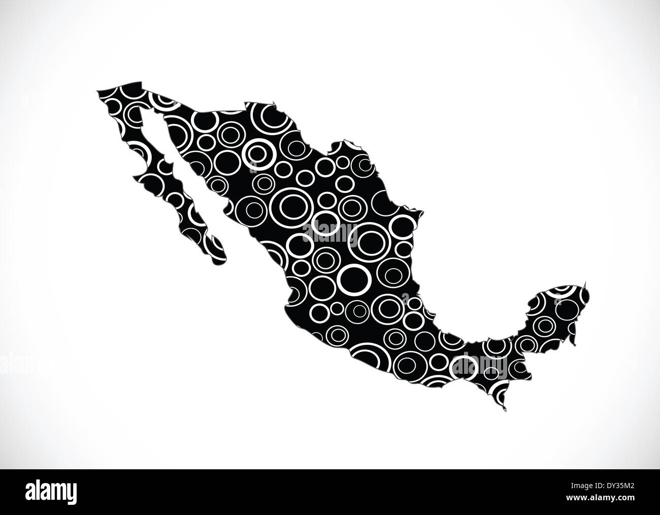 map of Mexico Decorative idea design Stock Photo - Alamy