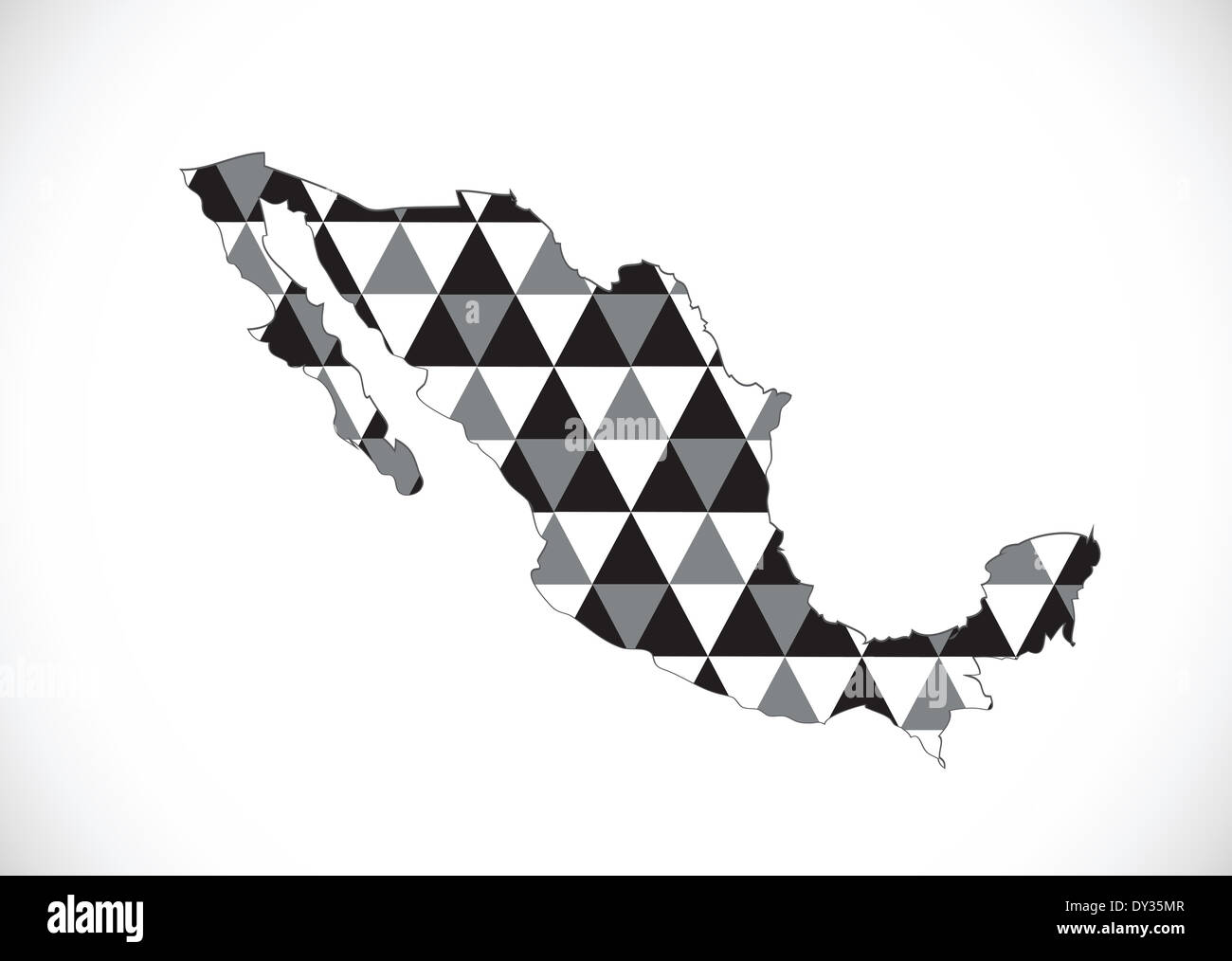 map of Mexico Decorative idea design Stock Photo - Alamy