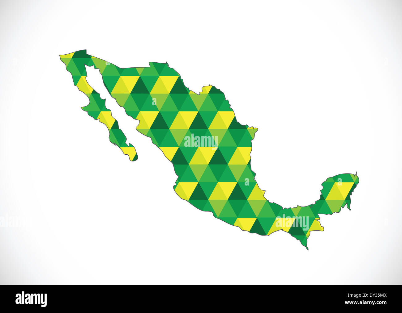 map of Mexico Decorative idea design Stock Photo - Alamy