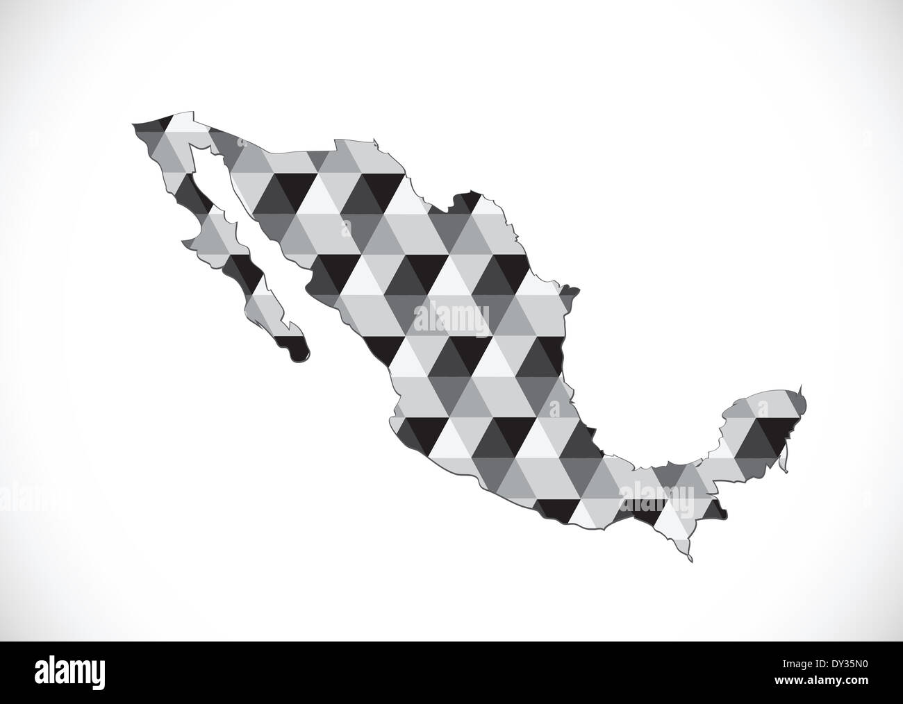 map of Mexico Decorative idea design Stock Photo - Alamy