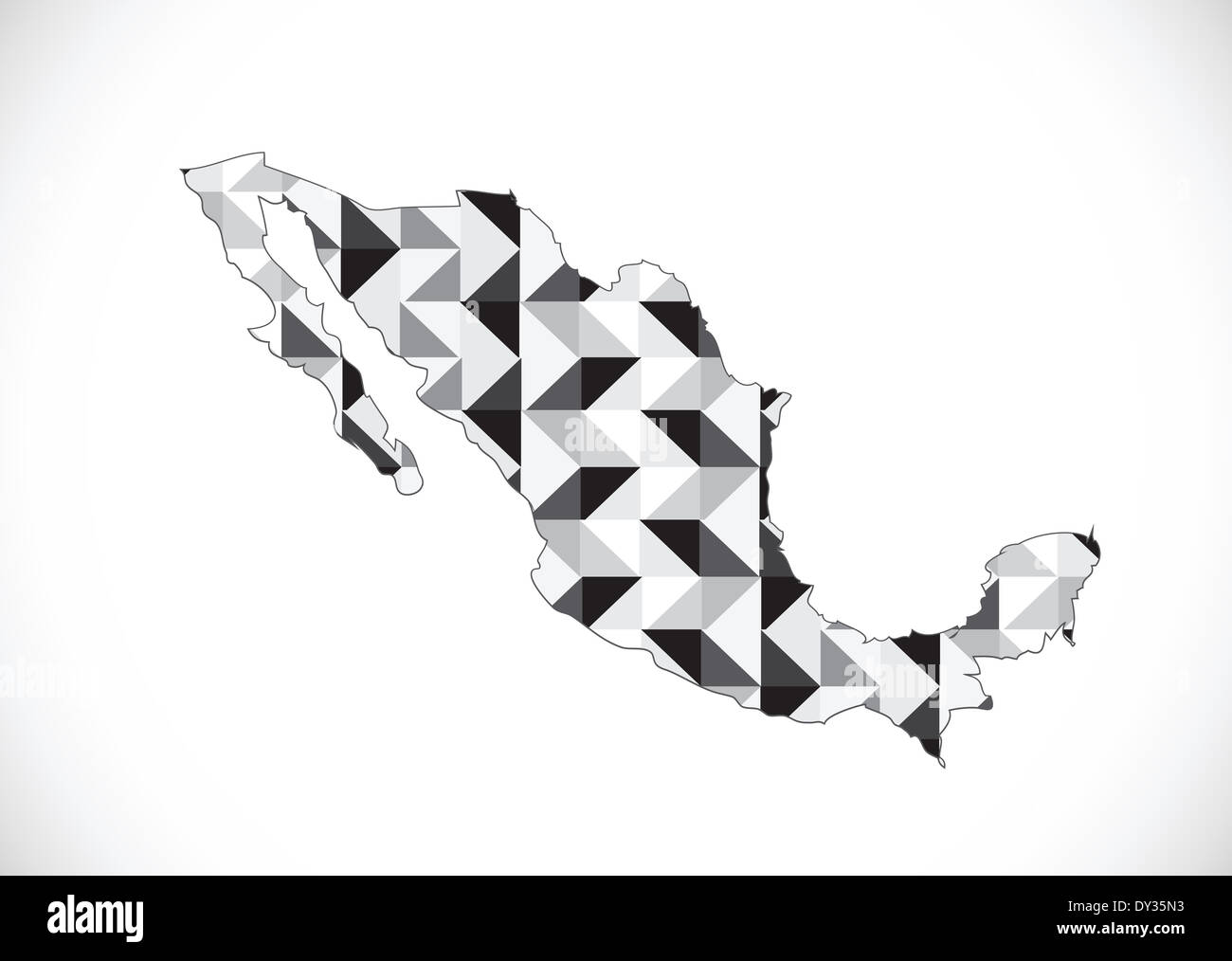 map of Mexico Decorative idea design Stock Photo - Alamy