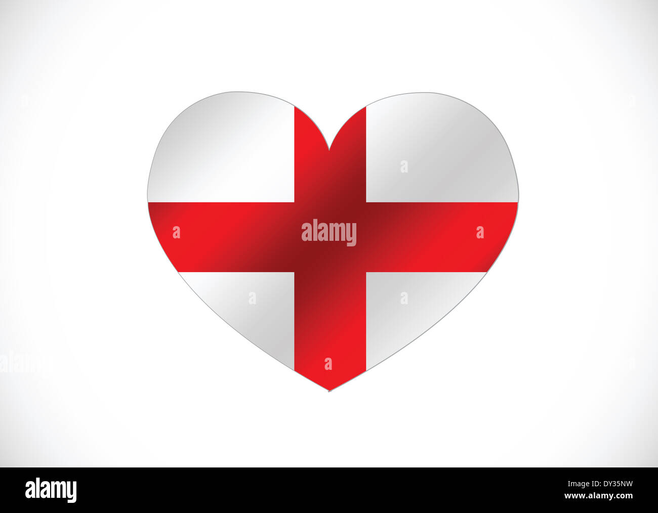 England Flag with heart Stock Photo - Alamy
