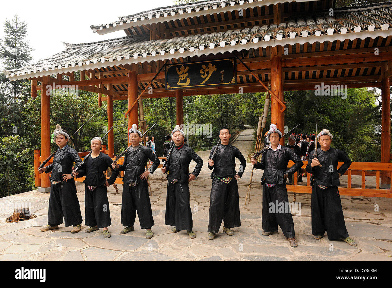 Basha, China's Guizhou Province. 3rd Apr, 2014. The indigenous Basha ...