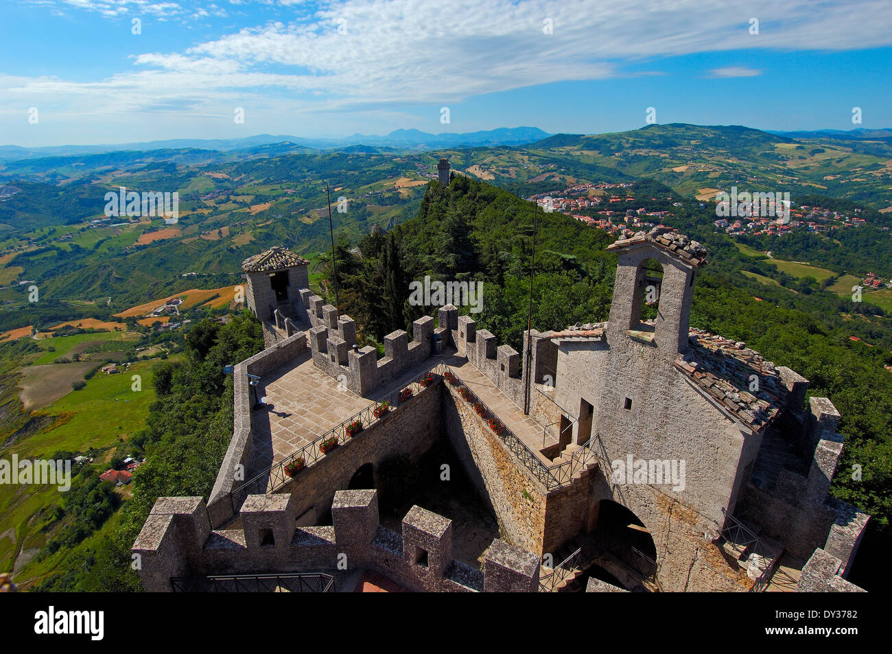 San Marino. Rocca fratta, Fratta Tower. Monte Titano. Republic of San ...
