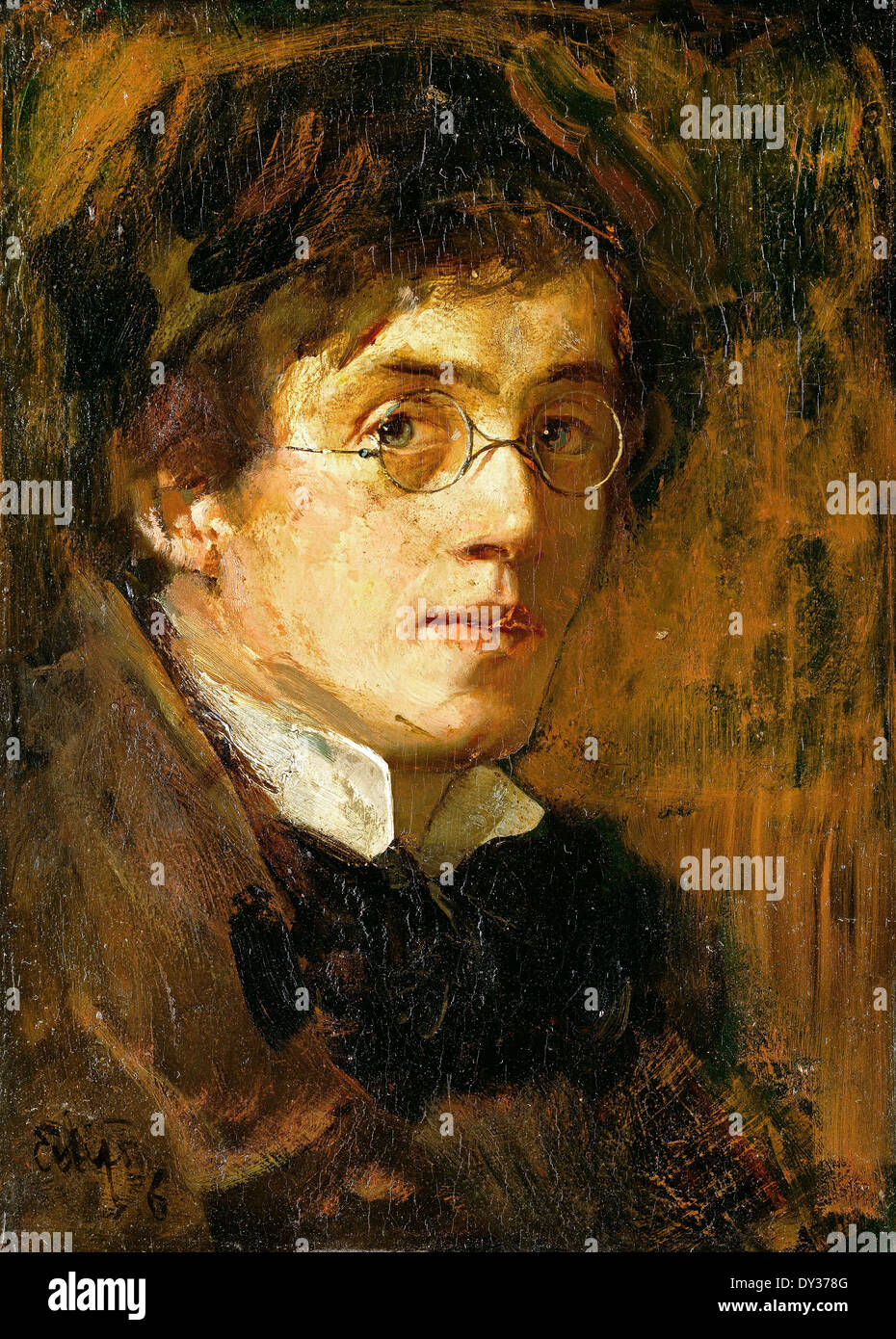 Eilif Peterssen, Self-Portrait 1876 Oil on canvas. The National Museum ...