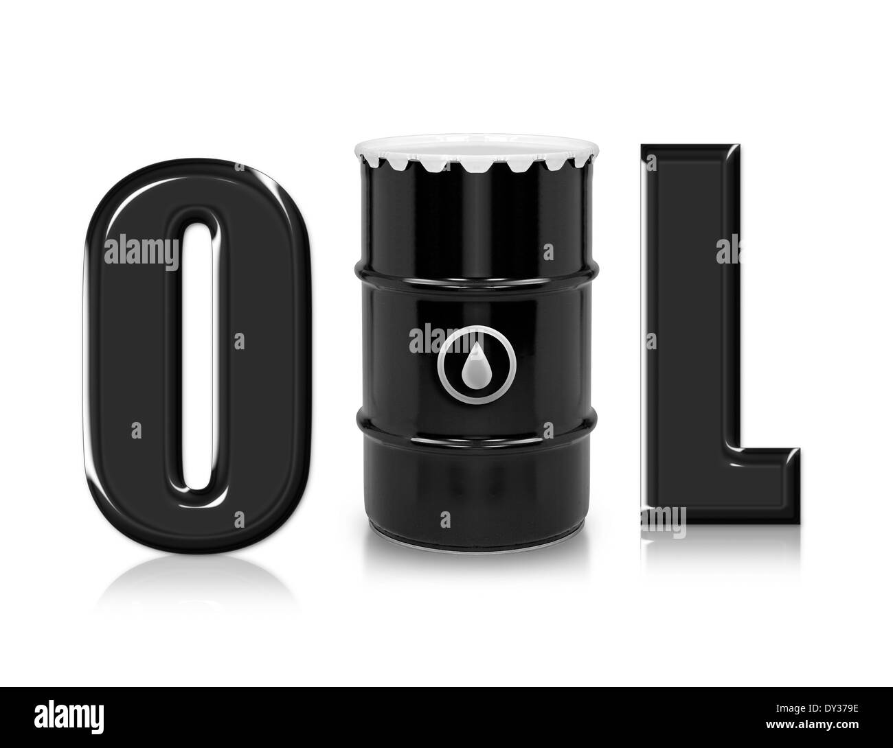 Oil and Petroleum Barrel on white isolated background. (with clipping ...