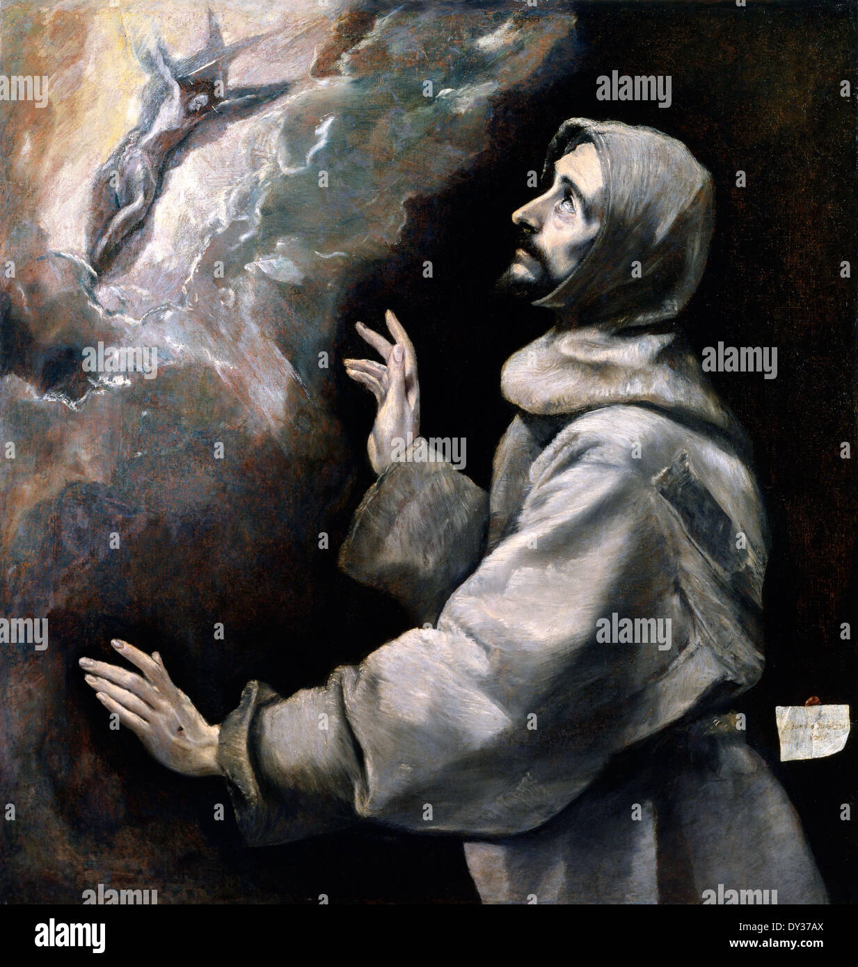 El Greco, Saint Francis Receiving the Stigmata 1585-1590 Oil on canvas ...