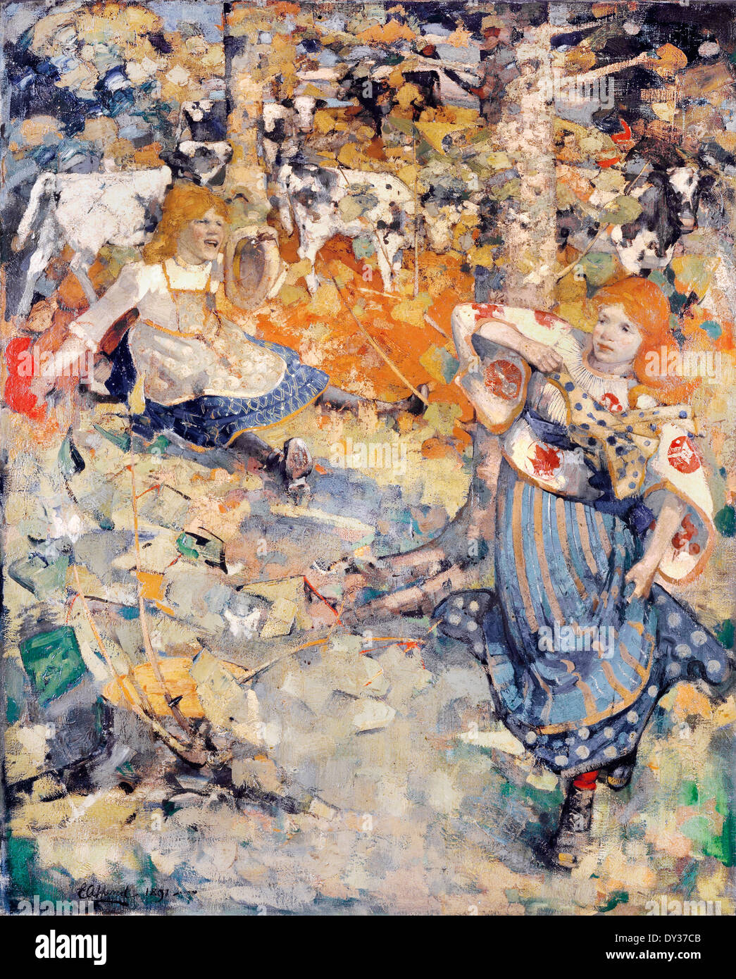 Edward atkinson hornel hi-res stock photography and images - Alamy