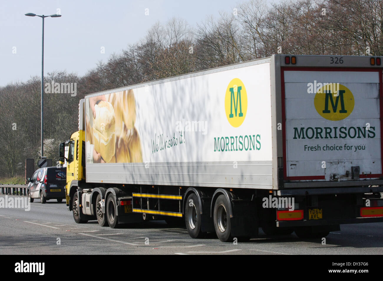 Morrisons delivery truck hi-res stock photography and images - Alamy