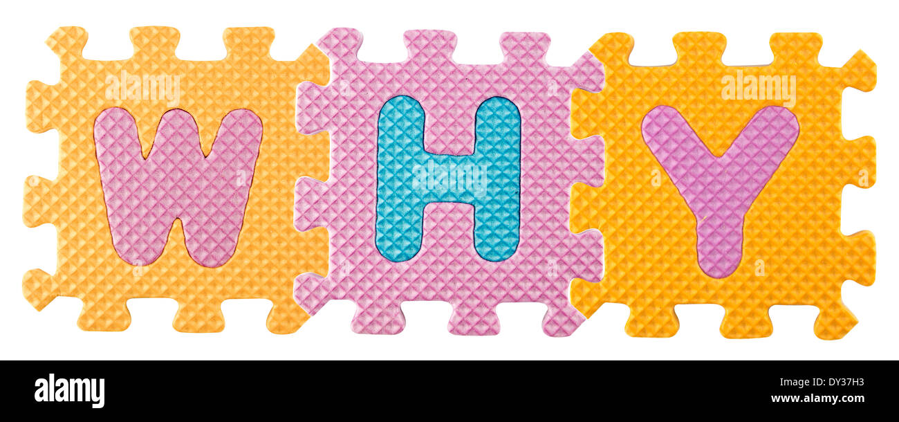 why word created from Alphabet puzzle isloated on white background ...