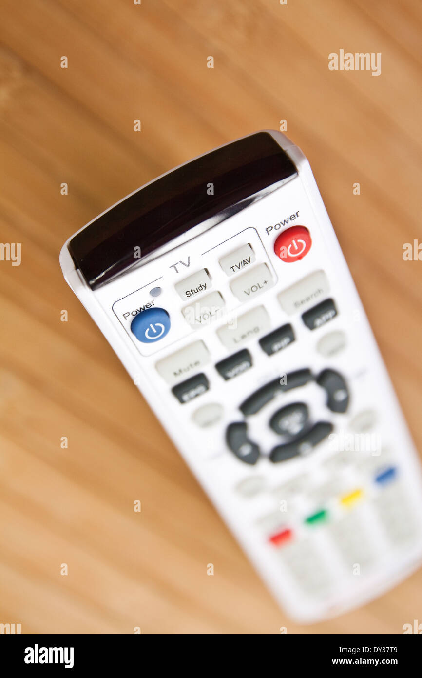 Modern TV remote control with full function control management Stock ...