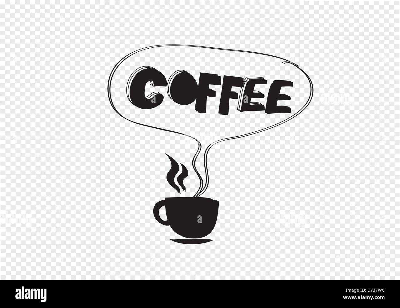 Coffee cup set hand drawing Stock Photo - Alamy