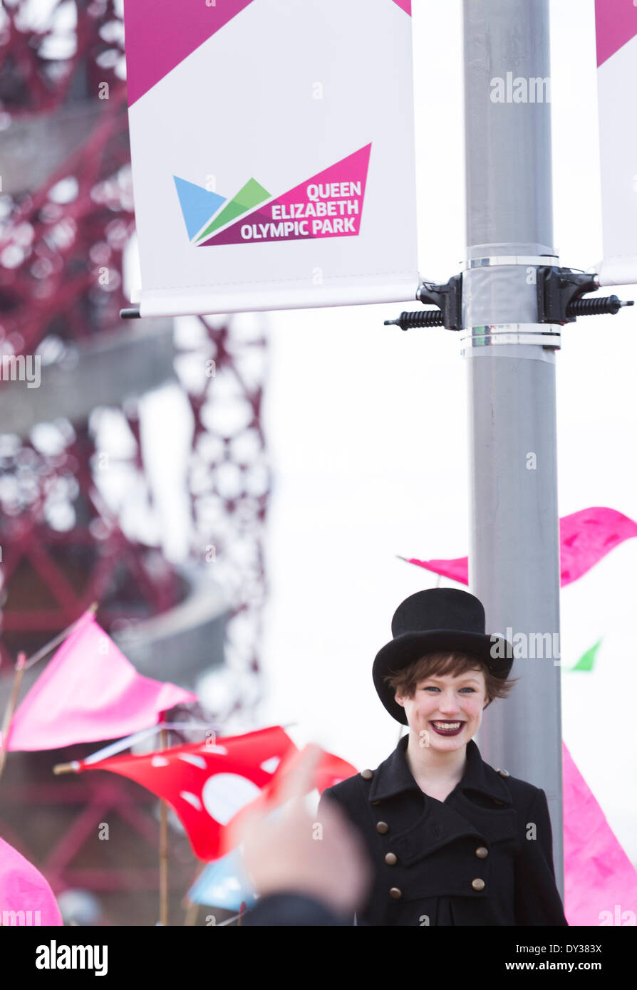 London, UK. 5th April 2014. Queen Elizabeth Olympic Park re-opening ...