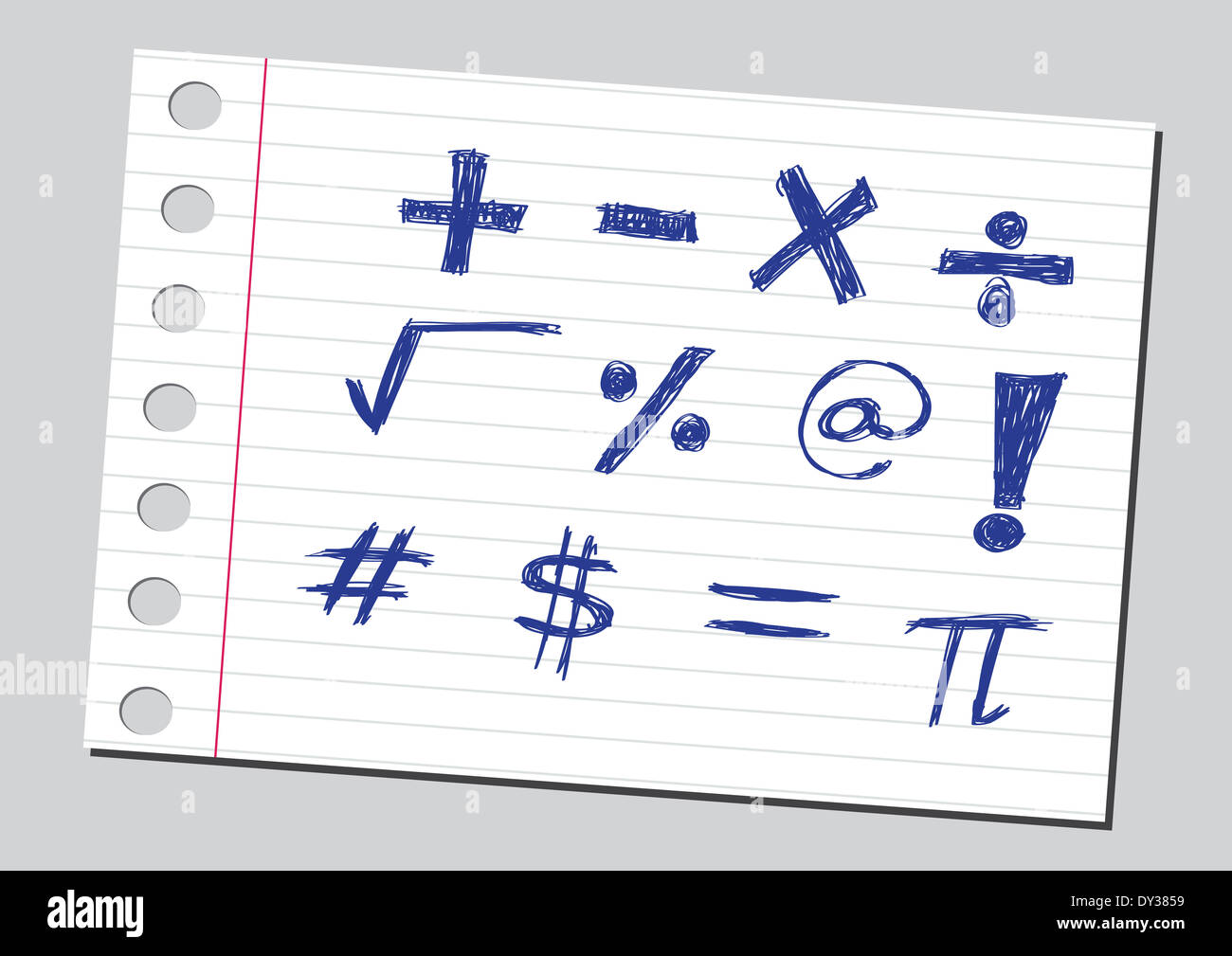 Sketch numbers 0-9 Stock Photo - Alamy