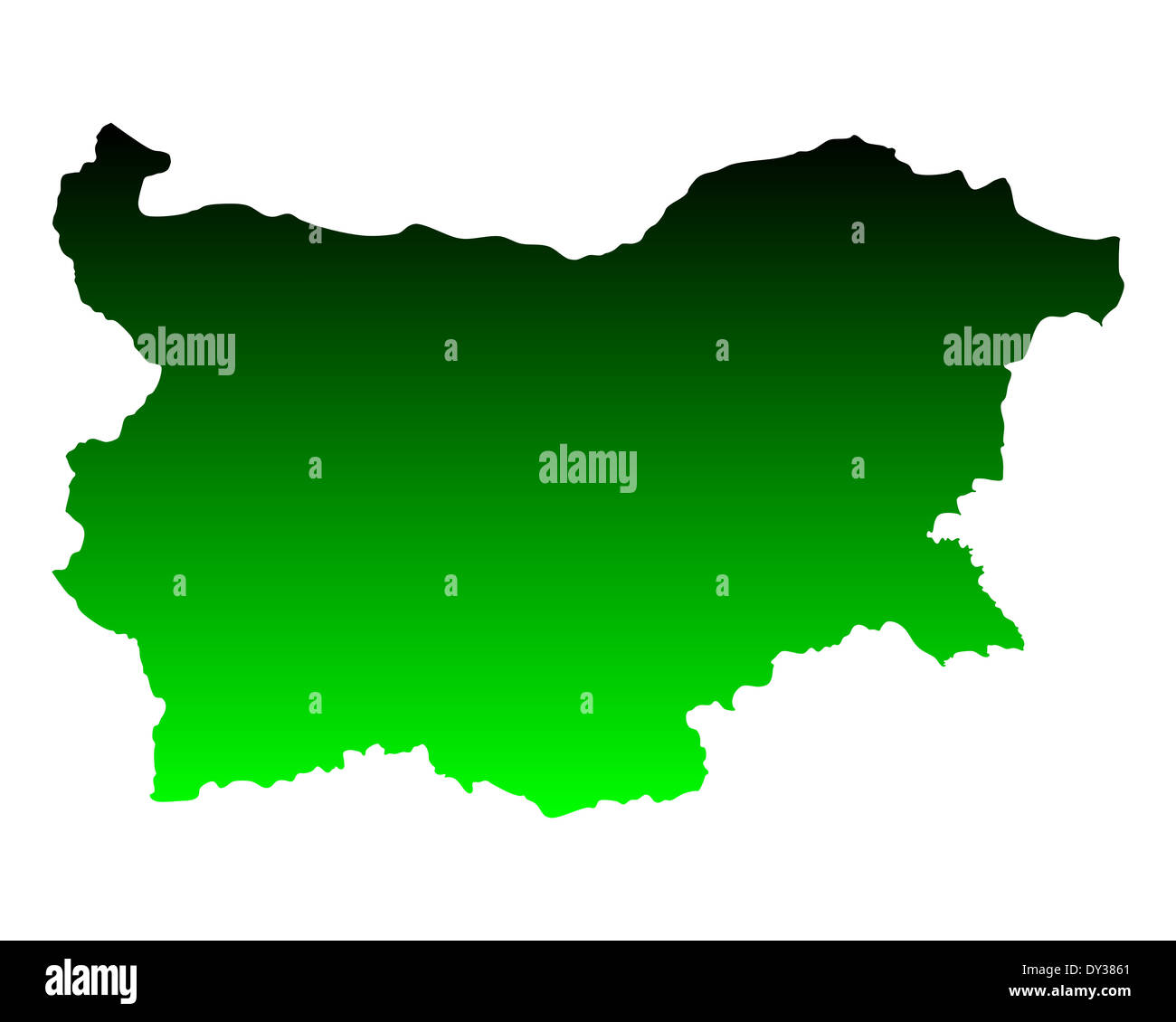 Map of Bulgaria Stock Photo - Alamy
