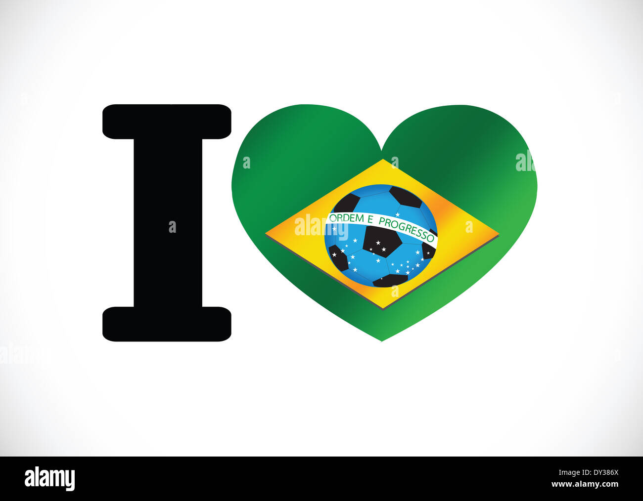 Brazil map and flag theme idea design Stock Photo - Alamy