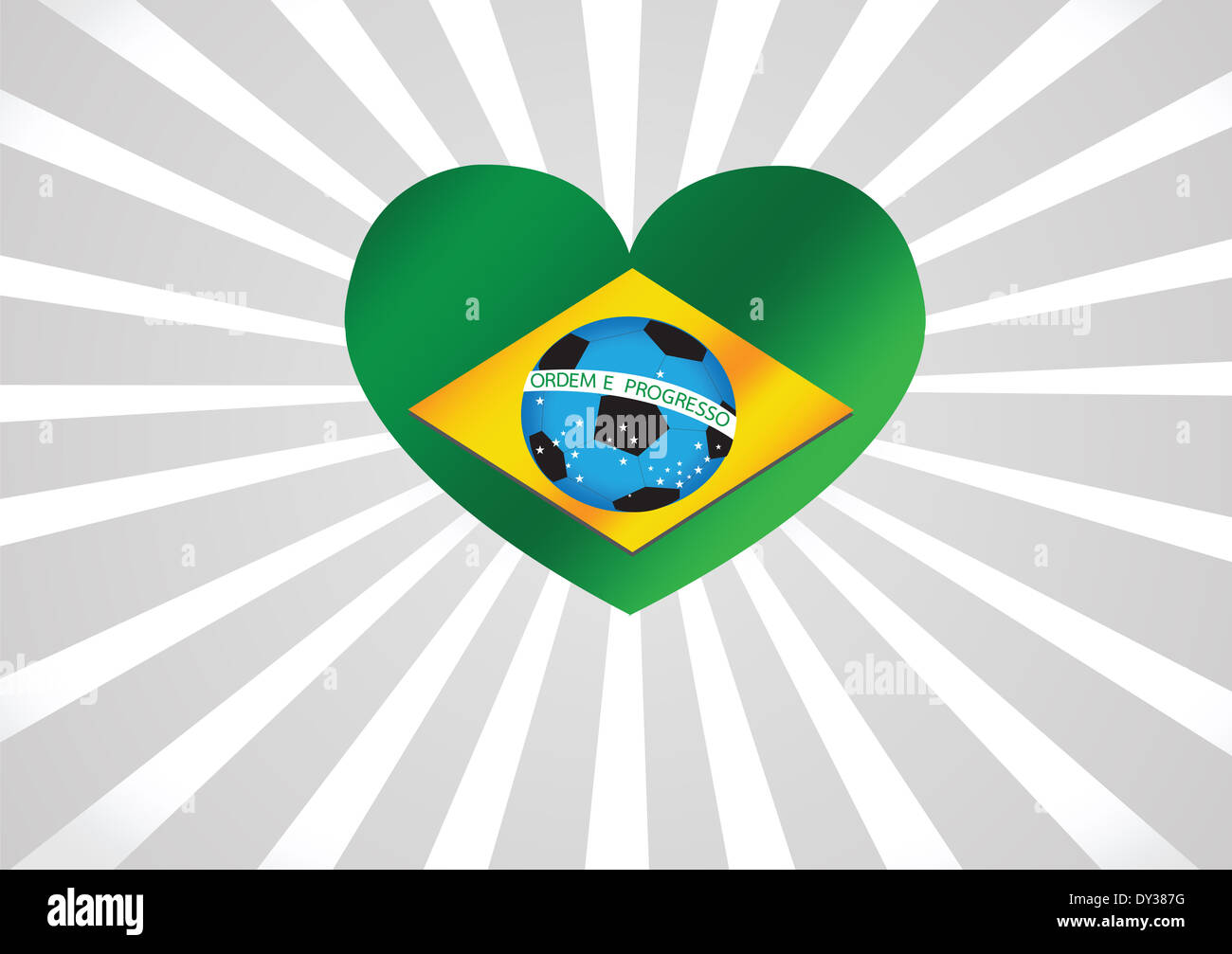 Brazil map and flag theme idea design Stock Photo - Alamy