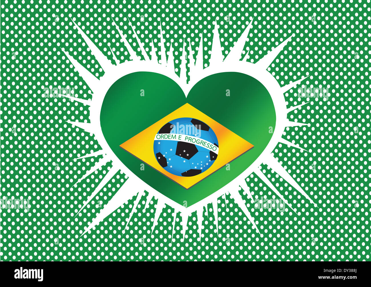 Brazil map and flag theme idea design Stock Photo - Alamy