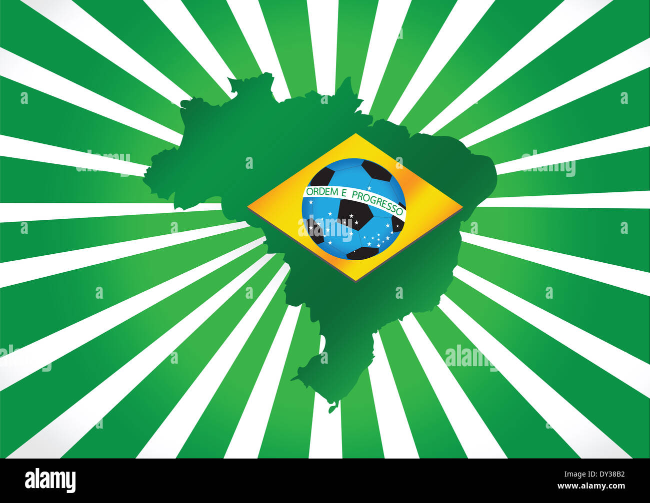 Brazil flag theme idea design hi-res stock photography and images - Alamy