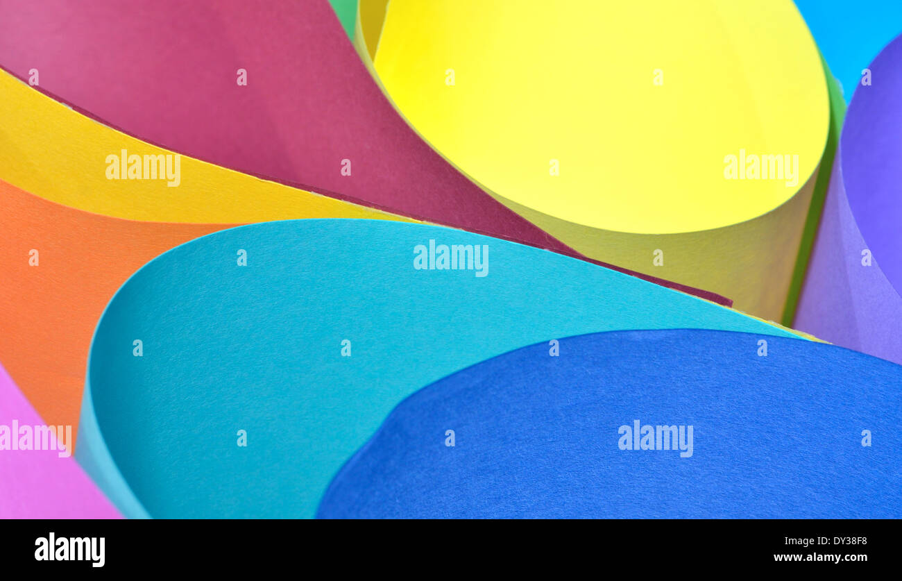 Abstract background with colored paper Stock Photo - Alamy