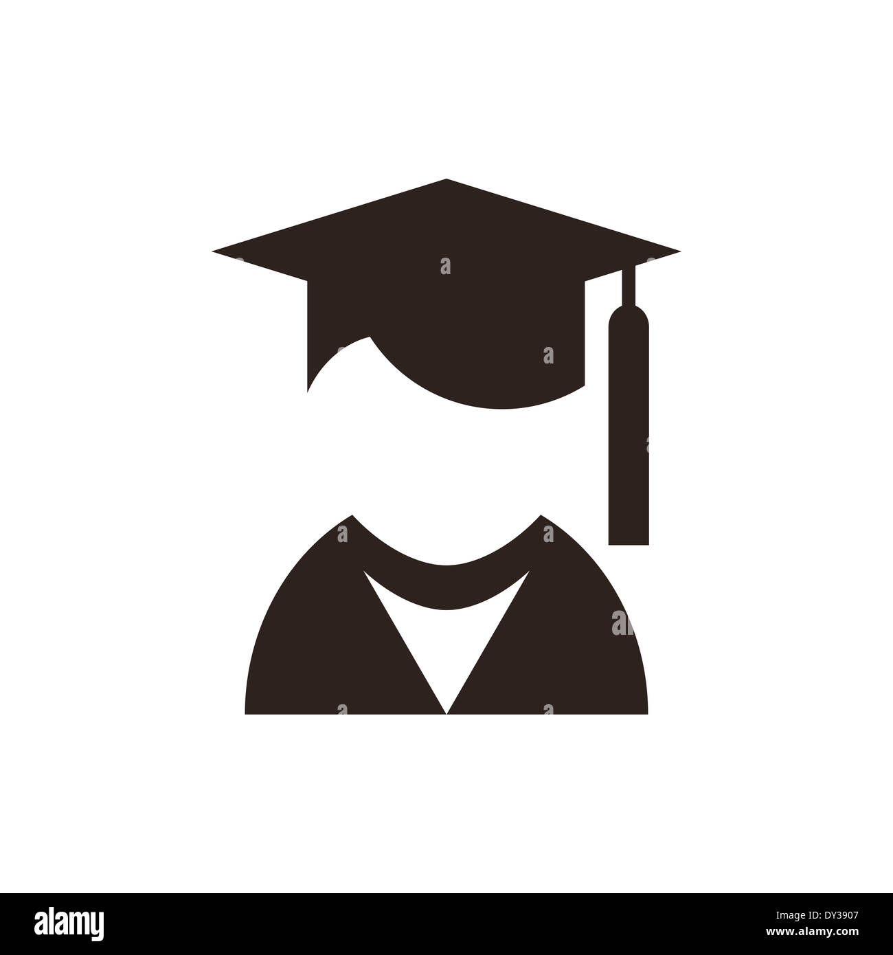 University avatar. Education icon isolated on white background Stock ...