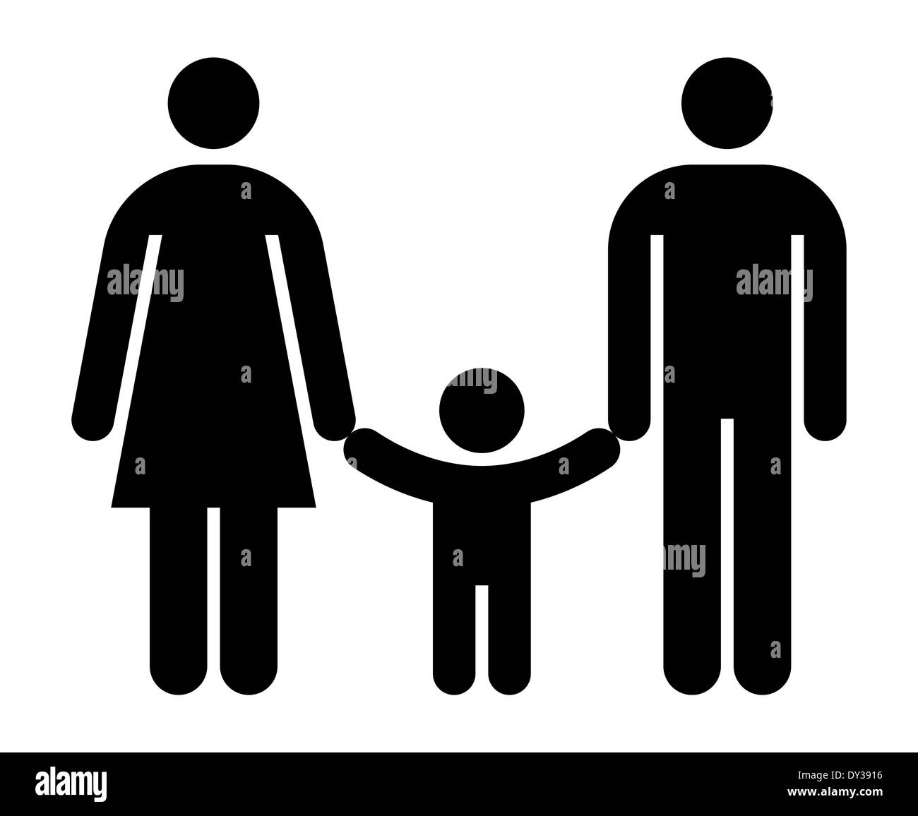 Family symbol isolated on white background Stock Photo - Alamy