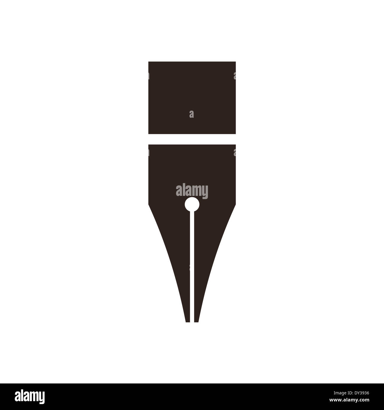 Pen symbol isolated on white background Stock Photo - Alamy