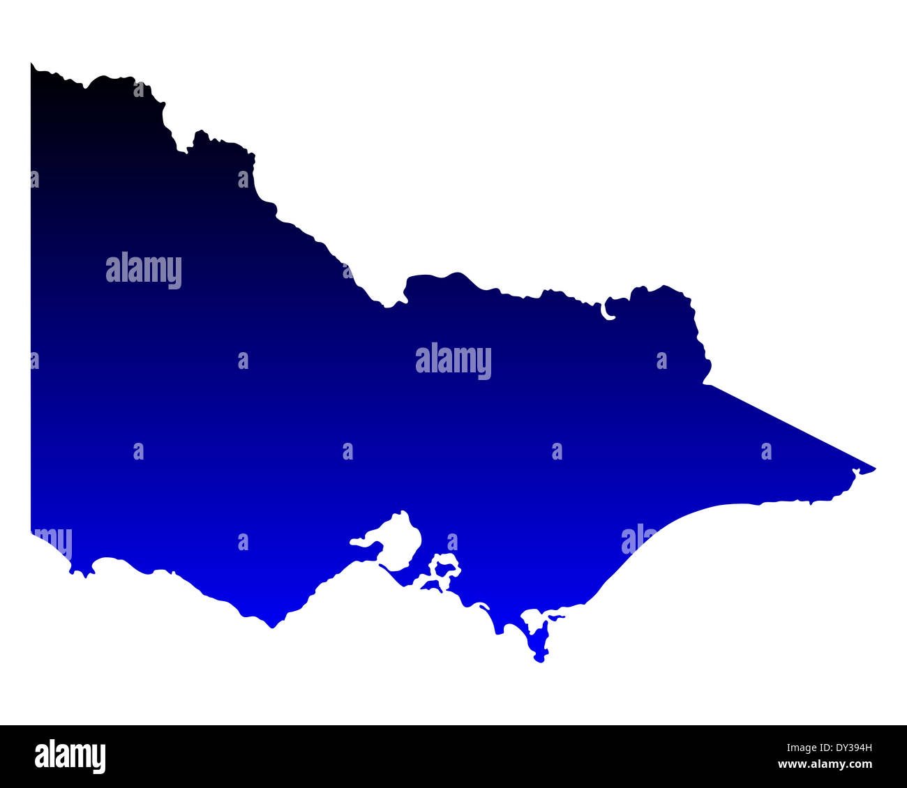 Map of Victoria Stock Photo - Alamy