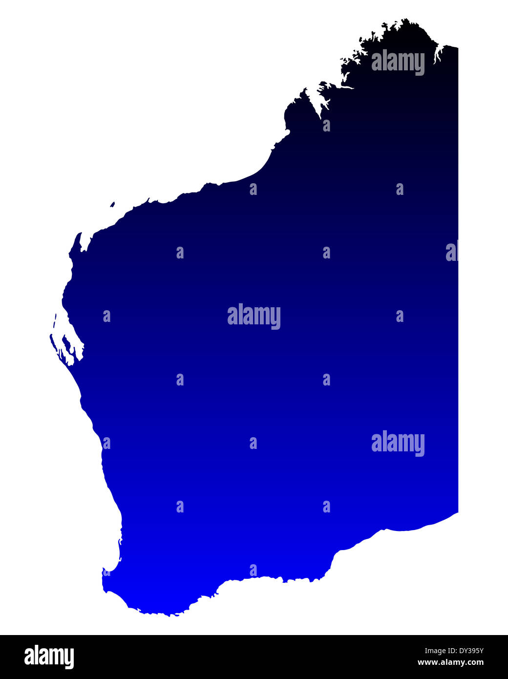 Map of Western Australia Stock Photo - Alamy