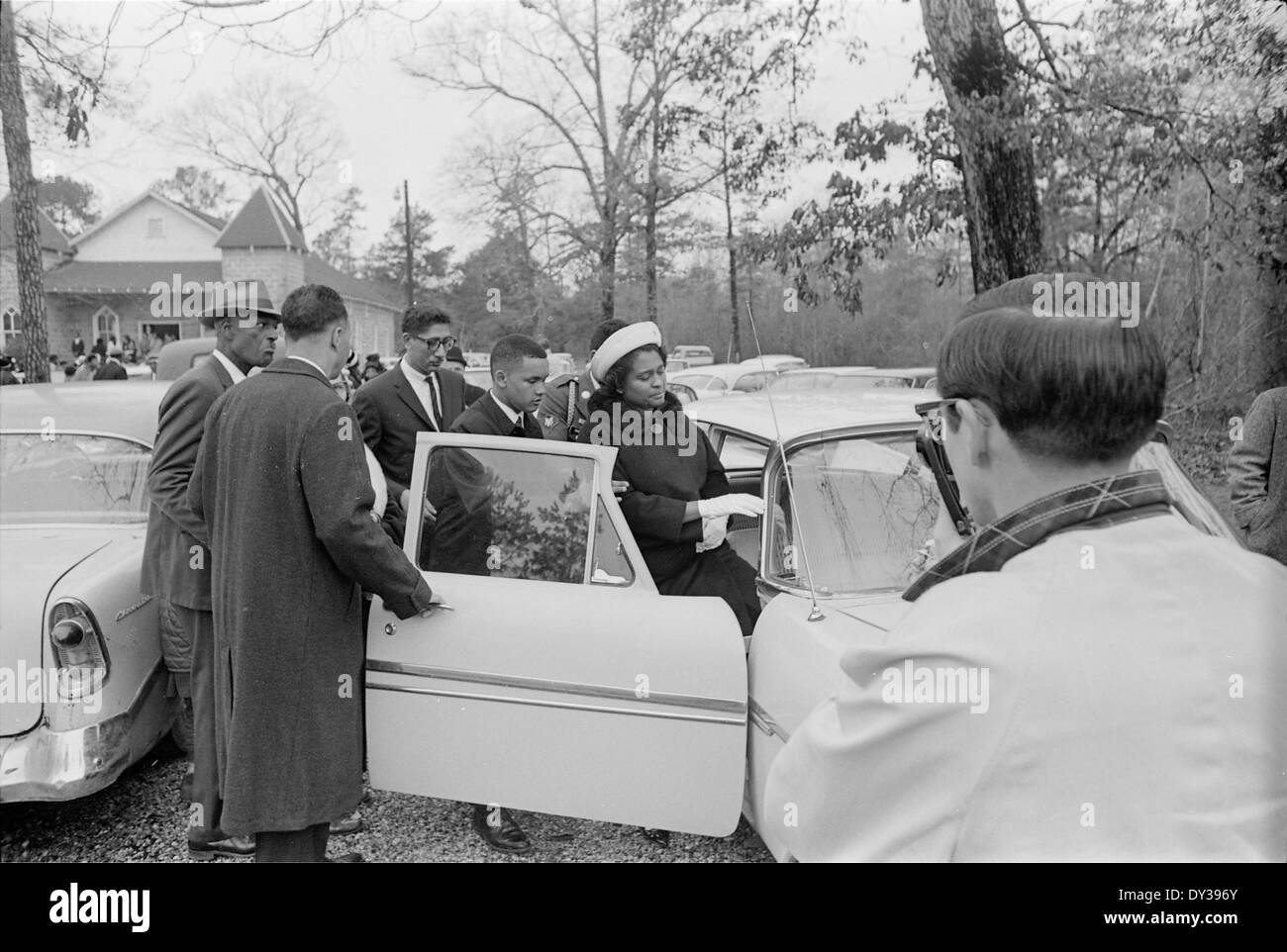 This photograph captures the funeral of Dahmer in January 1966, a ...