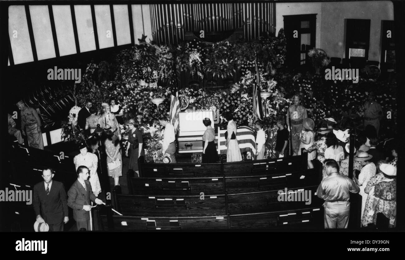 A photograph taken during the funeral of Senator Pat Harrison in ...