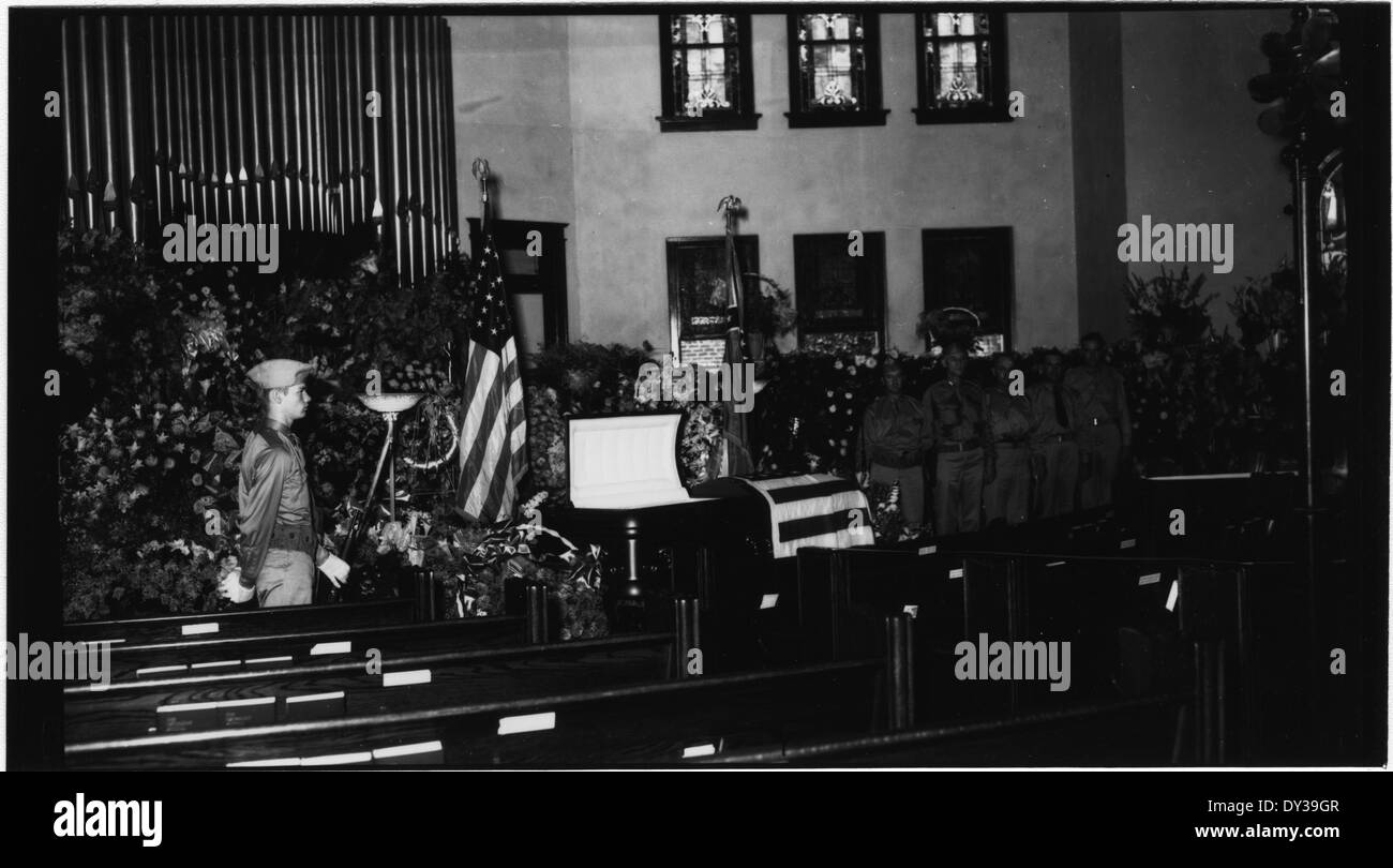 This image captures the funeral of Senator Pat Harrison in Gulfport ...