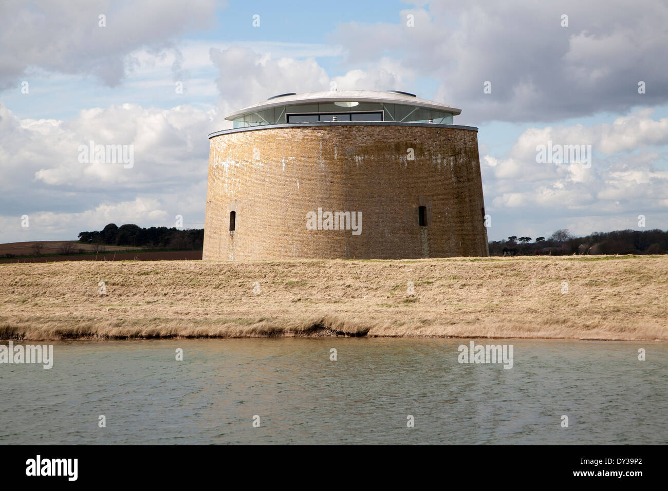 Martello Tower Y built 1808 conversion by Duncan and Kristin Jackson, Alderton, Suffolk, England ...