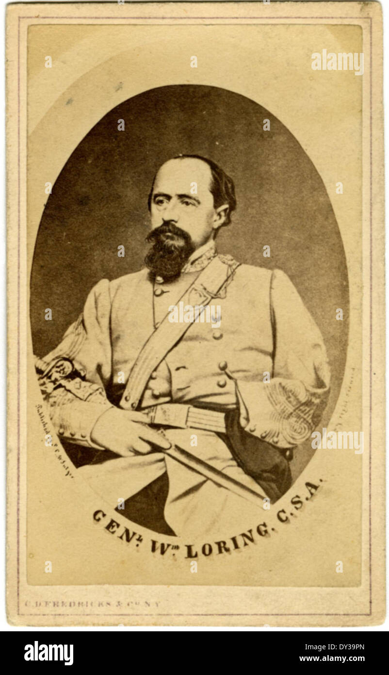 A portrait of General William Loring, a Confederate officer during the ...