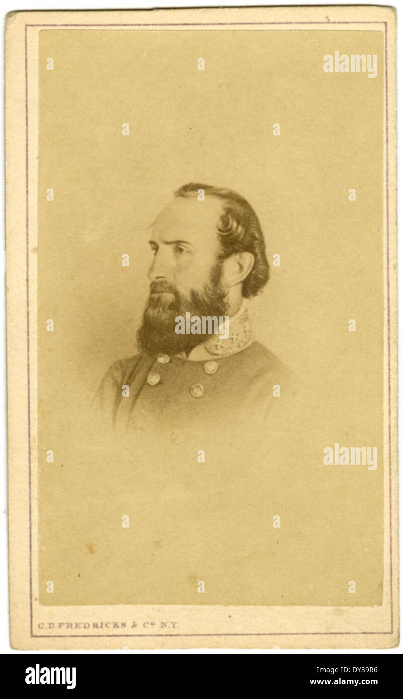 This image is a portrait of General Stonewall Jackson, a Confederate ...